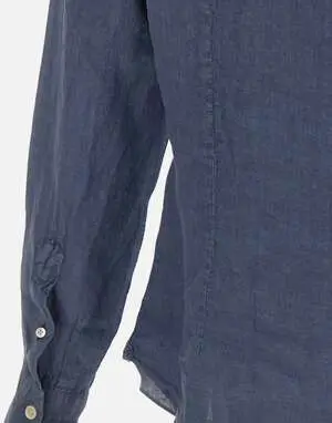 Eleventy Long Sleeved Buttoned Shirt - Blue