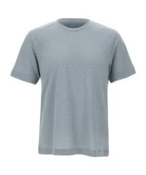 Eleventy Contrast Trim Short Sleeved Knitted T-shirt
