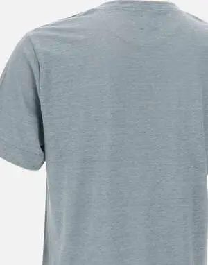 Eleventy Contrast Trim Short Sleeved Knitted T-shirt