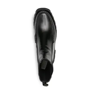 Hereu Round-toe Ankle Boots With Lug Sole