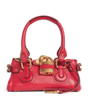 Chloé Small Leather Paddington Top-handle Bag - Red