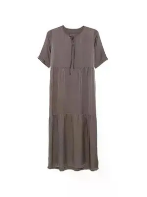 PRIVATE 0204 Tiered Tie-fastening Dress