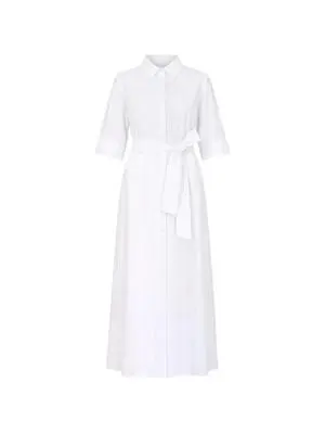 Max Mara Belted Button-down Maxi Dress