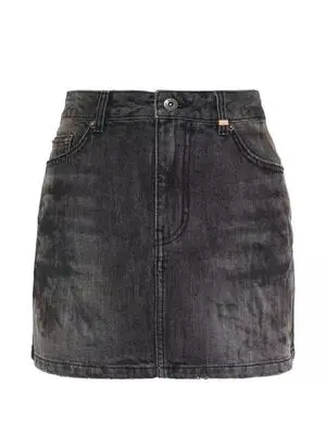 We11Done Washed Denim Mini Skirt