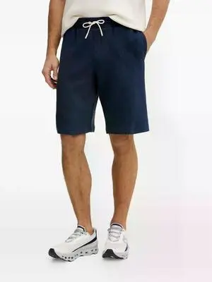 Guess Waffle Knit Drawstring Shorts - Blue