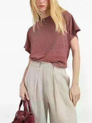 Momoni Striped Jersey Raglan T-shirt
