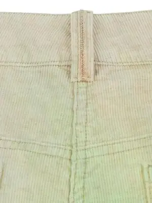 Brunello Cucinelli Beige Corduroy Monili Chain Trousers