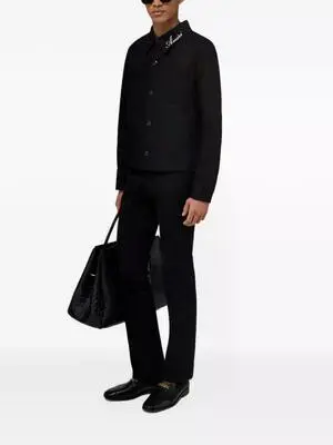 Amiri Logo Embroidered Jacket - Black