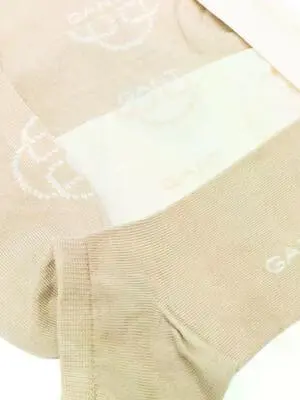 Gant Logo-print Ankle Socks Set Of Three