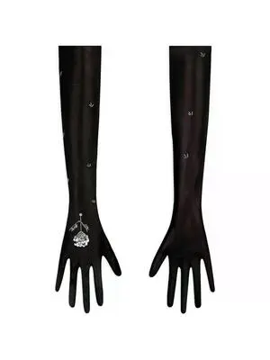 Anna October Opera-length Sequin-embellished Gloves