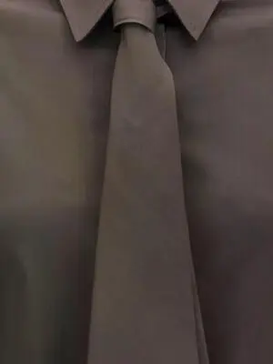 Brunello Cucinelli Tie-detail Puffed-sleeve Shirt