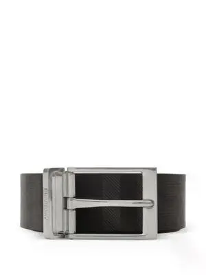 Burberry Reversible Check Belt - Black