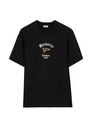 Burberry Check-flag Cotton T-shirt