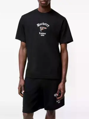 Burberry Check-flag Cotton T-shirt