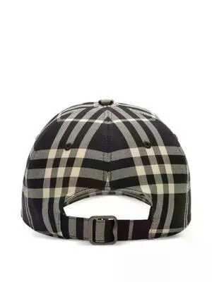 Burberry Check Cotton Baseball Cap
