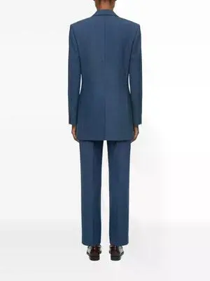 SITUATIONIST Pleated Virgin Wool Tailored Trousers