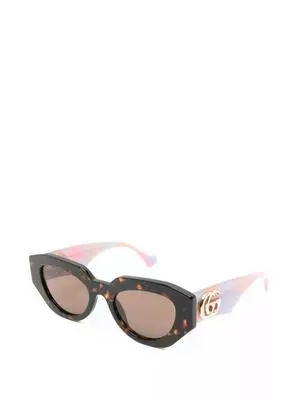 Gucci Double G Geometric Sunglasses