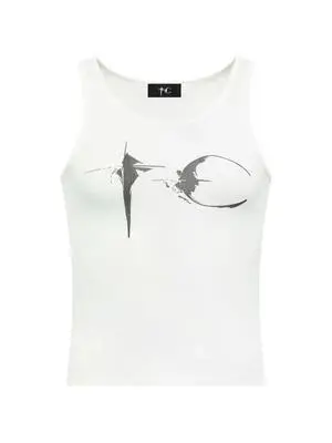 THUG CLUB Not Easy Tank Top - White