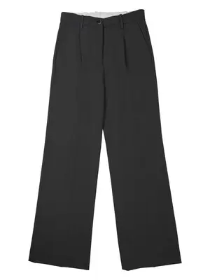 NINE:INTHE:MORNING Tailored Wool Blend Trousers - Grey