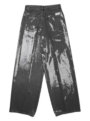 NINE:INTHE:MORNING Sequin Embellished Jeans