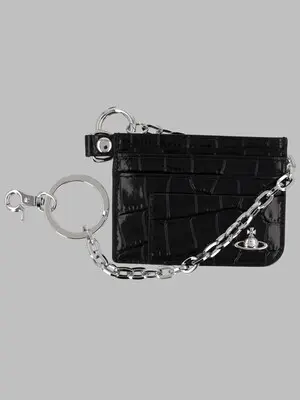 VIVIENNE WESTWOOD Flat Chain" Card Holder With Metal Chain Detail