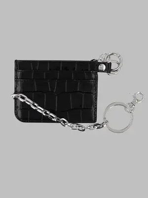 VIVIENNE WESTWOOD Flat Chain" Card Holder With Metal Chain Detail