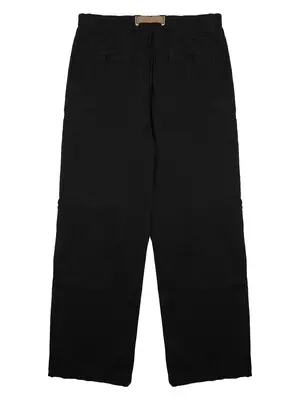 WHITE SAND Belted Tailored Trousers