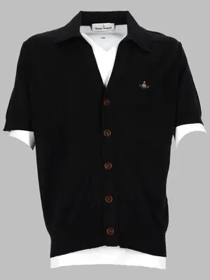 VIVIENNE WESTWOOD Short Sleeve Polo Cardigan