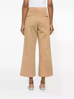 NINA 14.7 Cropped Wide-leg Trousers