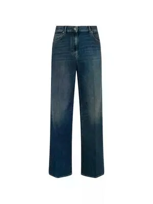 Peserico Faded Straight-leg Jeans - Blue