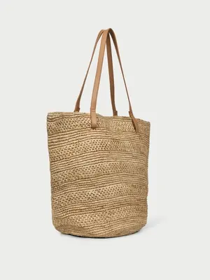 BY MALENE BIRGER Mirabell Straw Tote - Undyed