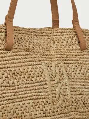 BY MALENE BIRGER Mirabell Straw Tote - Undyed