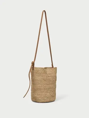 BY MALENE BIRGER Mirabellee Straw Bucket Bag - Undyed