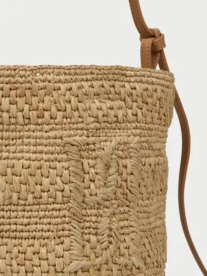 BY MALENE BIRGER Mirabellee Straw Bucket Bag - Undyed