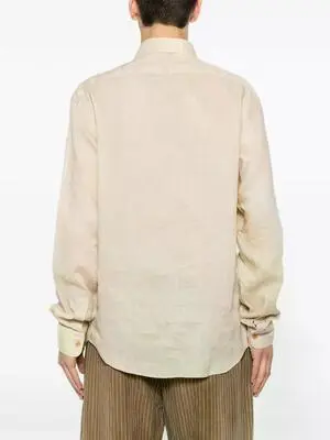 Palm Angels Logo-embroidered Linen Shirt