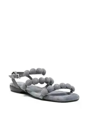 Ash Bobble Embellished Leather Sandals