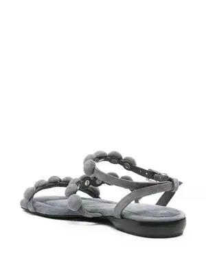 Ash Bobble Embellished Leather Sandals