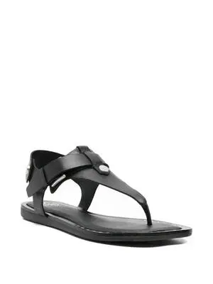 Ash Stud-embellished Leather Sandals - Black
