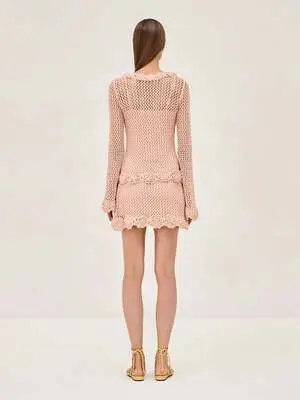 Alexis Kitsa Crochet Dress With Scoop Neckline