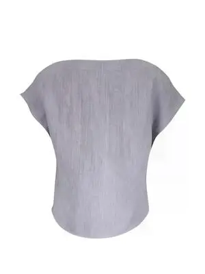 TWP Boat-neck Cap-sleeve Top