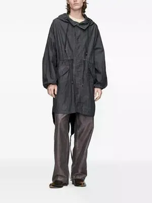 MAISON MARGIELA Hooded Drawstring Parka Coat