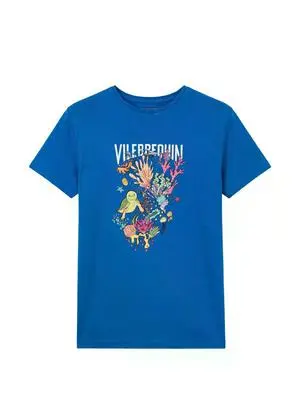 Vilebrequin Thom Graphic-print Cotton T-shirt - Blue
