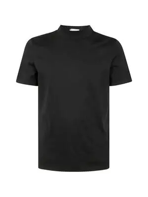 GIRELLI BRUNI Mock-neck Short-sleeve T-shirt - Black