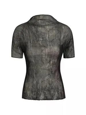 Issey Miyake Plissé-effect T-shirt