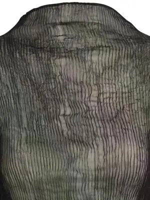 Issey Miyake Plissé-effect T-shirt