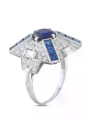 LB EXCLUSIVE Sapphire And Diamond Ring - Silver