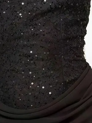 NISSA Sequin Embellishment Maxi Dress