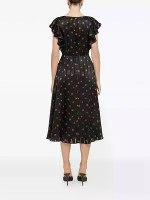 NISSA Floral Print Midi Dress
