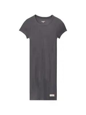 Alexander Wang Ribbed-knit Crew-neck Dress - Grey