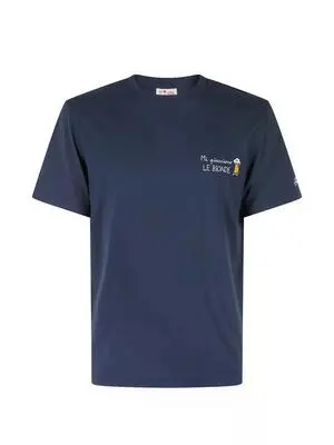 MC2 SAINT BARTH Portofino Embroidered T-shirt - Blue